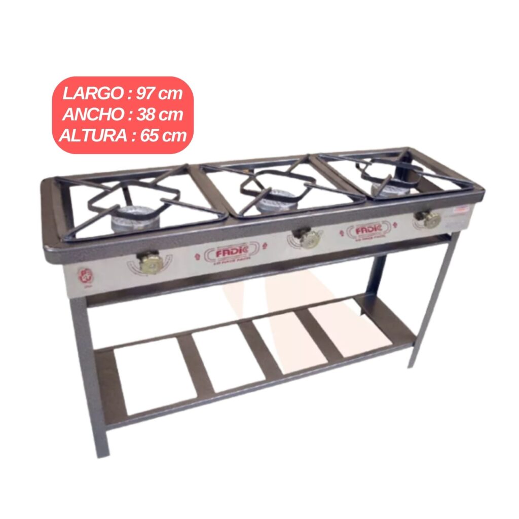 COCINA SEMIINDUSTRIAL 2 HORNILLAS DE PIE #5 MARCA FADIC – Civemart